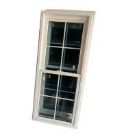 China Single Double Glaze 30x48 UPVC PVC Single Hung Vinyl Window for sale