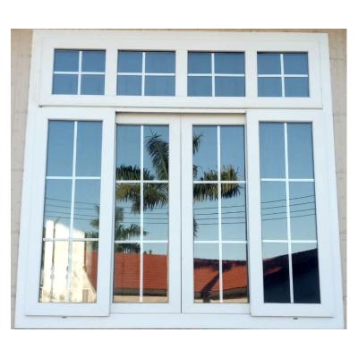 China Heat Preservation White Upvc Windows Energy Saving Upvc French Windows for sale