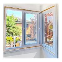 China Heat Preservation White Upvc Windows Energy Saving Upvc French Windows for sale