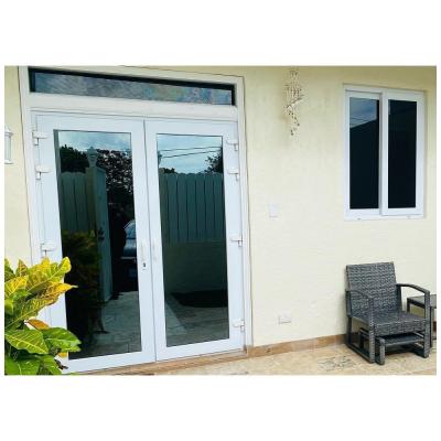 China Factory Design PVC Casement Glass Doors Upvc French Door for sale