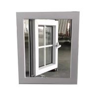 China Standard UPVC PVC Glass Casement windows Soundproof Grill Design with Screens for sale