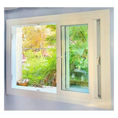 China Double Glazed PVC Sliding Window Solutions 62mm/80mm/82mm Profile Series Tempered Glass Design for sale