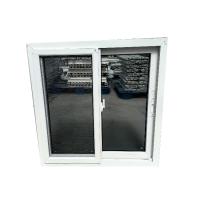 China Single Double Glass Pvc Sliding Window With Mosquito Net for sale