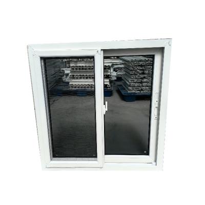 China Conventional UPVC Sliding Window And Door White Profile With Touch Lock for sale