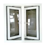 China Modern Design PVC UPVC Grill Design Glass Casement Windows Sound Insulation Casement Windows for sale