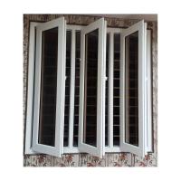 China Waterproof Pvc Double Glass Casement Window Plastic Patio French Casement Swing Window for sale