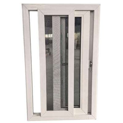 China North American Modern Design Pvc Upvc Plastic Sliding Glass Windows for sale