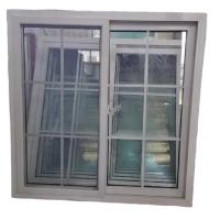 China Tempered Glass Modern Sliding Windows With PVC Frame And UV Protection for sale