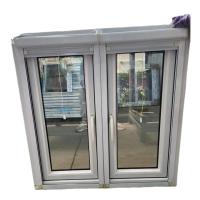 China Residential Commercial Buildings Double Glazed Glass Casement Windows With Mosquito Net for sale