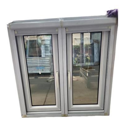 China Residential Commercial Buildings Double Glazed Glass Casement Windows With Mosquito Net for sale