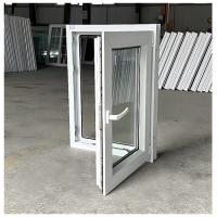 China Home Security PVC Plastic House Hurricane Proof UPVC Tinted Glass Impact Casement Windows for sale