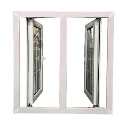 China 60 Series PVC Single Double Glazed Casement Windows for sale