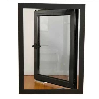 China Custom Aluminum Frame Single Double Tempered Glass Casement Window  for sale