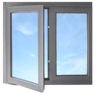 China Custom Aluminum Frame Single Double Tempered Glass Casement Window  for sale