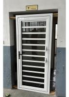 China Aluminum Glass Shutter Door Openable Plantation Louver Ventilation Grille Door And Window for sale