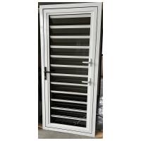 China Aluminum Glass Shutter Door Openable Plantation Louver Ventilation Grille Door And Window for sale