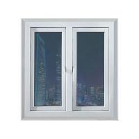 China Construction Real Estate Double Glazed PVC / UPVC Casement House Windows Hurricane Impact Design for sale
