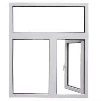 China Construction Real Estate Double Glazed PVC / UPVC Casement House Windows Hurricane Impact Design for sale