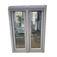 China Construction Real Estate Double Glazed PVC / UPVC Casement House Windows Hurricane Impact Design for sale
