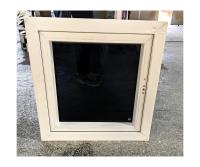 China European UPVC Double Glazing Swing Casement Window 26*26 Inch Sizes Customizable PVC Window for sale