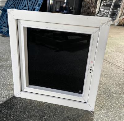 China French Style White Frame Upvc Glazed Casement Windows for sale
