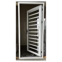China Modern Aluminum Louver Casement Glass Shutters Bathroom Window Fiberglass Screen Door High Design Other Door for sale