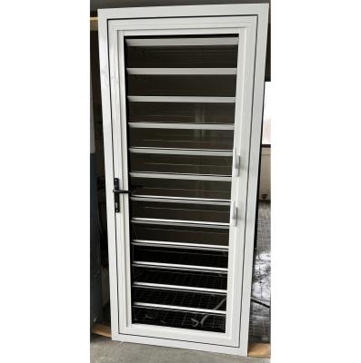 China Modern Aluminum Louver Casement Glass Shutters Bathroom Window Fiberglass Screen Door High Design Other Door for sale