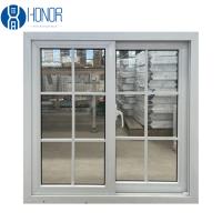 China Soundproof Impact Proof 36*36 Pvc Upvc Sliding Windows White For House for sale