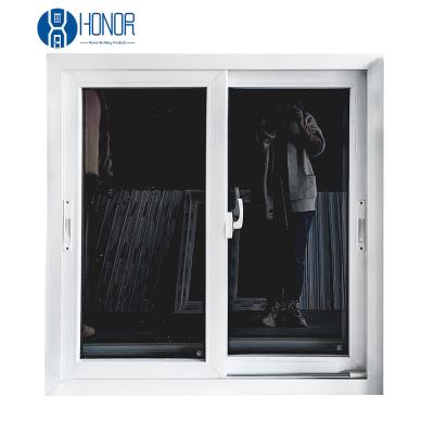 China Customized Horizontal Kitchen UPVC Sliding Windows Engineered Vinyl For Easy Opening And Closing for sale