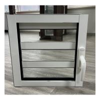China Fixed Adjustable Glass Jalousie Aluminium Louvre Windows Powder Coating for sale