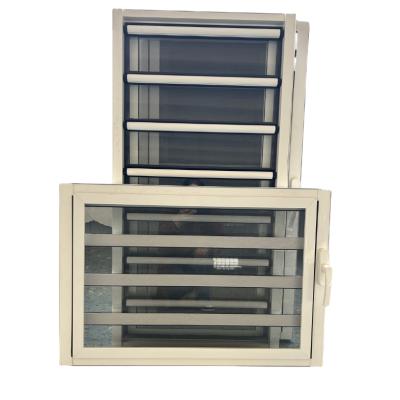 China Customized External Fixed Aluminum Louver Windows For House for sale