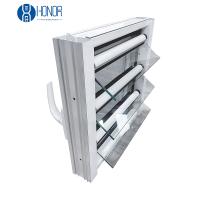 China Custom Aluminum Louvre Glass Window with Powder Coating for sale