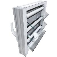 China Custom Aluminum Louvre Glass Window with Powder Coating for sale
