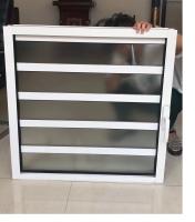 China Customizable Aluminum Louver Glass Window with Adjustable Ventilation for sale