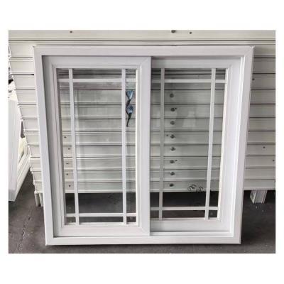China PVC Sliding Glass Window Ventanas Termopanel PVC Double Glazed Sliding Windows for sale