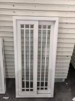 China Security Conventional UPVC Sliding Windows Ultra-Smooth 80mm UPVC Slider Window With Fly Screen Fiberglass for sale