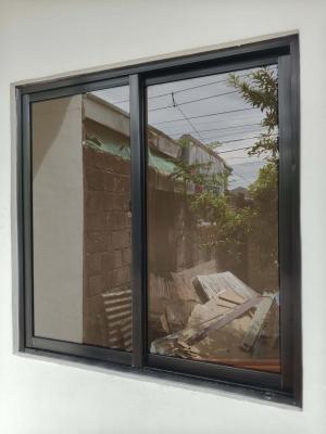 China ODM Aluminum Sliding Window And Door For Kitchen Black Tempered Glass for sale
