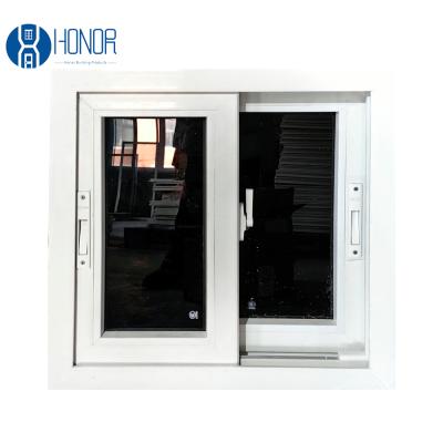 China 2025 Hot Sales Impact Resistant PVC/UPVC Sliding Glass Window with Mosquito Net & Durable Plastic Steel for Villa Balcony for sale