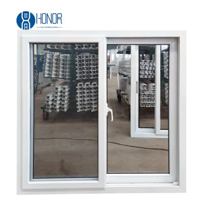 China High Quality PVC/UPVC Sliding Glass Window for Kitchen & Restaurant with Mosquito Net & Laminated Glazing & Tempered Glazing for sale