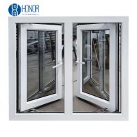China Factory Customization Standard Design PVC UPVC Casement Windows Single Double Swing PVC Casement Window for sale