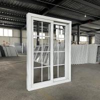 China North American Latest Design Grill PVC Sliding Window UPVC Plastic Sliding Glass Windows With Mosquito Screen for sale