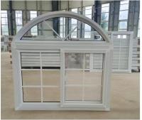 China 80mm UPVC Single Double Glass Sliding Window with Screen Net and Crescent Lock PVC Sliding Windows for sale