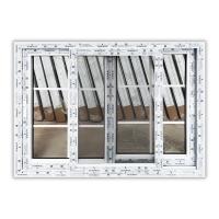 China Customized French PVC Slide Windows High Quality Vinyl Glass Sliding Anti-theft Horizontal Louver Plastic Windows for sale