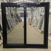 China Black Color Frame Plastic Window Design Pvc Upvc Sliding Glass windows for sale