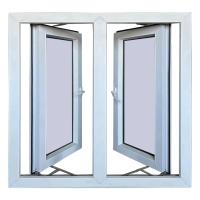 China Standard Latest Design UPVC PVC Casement Window UPVC Plastic Casement Glass Windows with Window Screen for sale