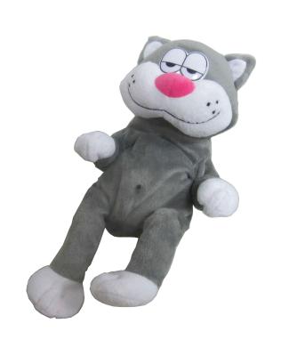 China Electronic Plush Toys Laughing Out Loud Cat 30cm Soft Stuffed Animal with Sound for sale