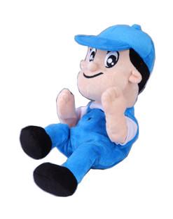 China Electronic Plush Toy Laughing Out Loud Brother 30cm Soft Doll with Sound for sale