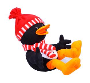 China Electronic Plush Penguin Toy Laughing Out Loud 30cm Christmas Buddy Doll for sale