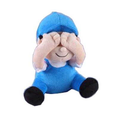 China Electronic Peek a Boo Plush Toy for Boys Interactive Soft Stuffed Animal 12 inch for sale