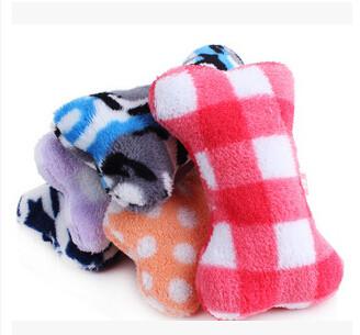 China Plush Pet Toys for Dogs Interactive Squeaky Bone 30cm Soft Chew Toy for sale